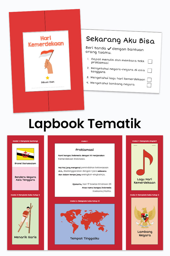Lapbook Hari Merdeka - Member RumahInspirasi